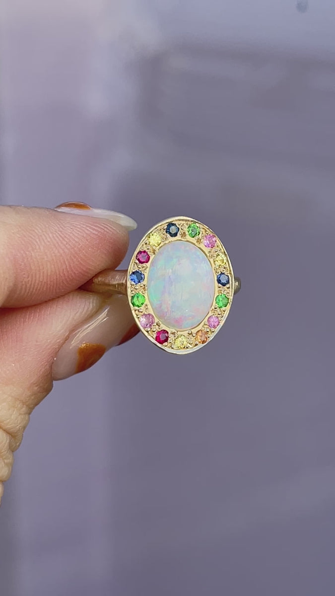 Carnivale Eclipse Opal Ring – Sarah Gardner Jewellery