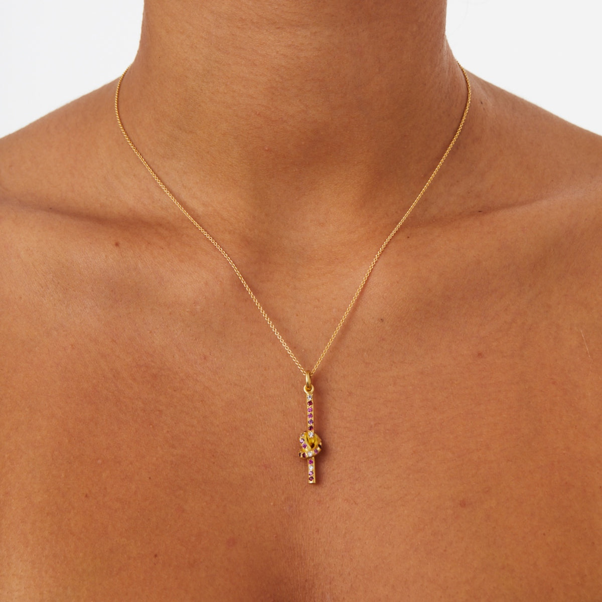 Shades of Pink Pretzel Necklace – Sarah Gardner Jewellery