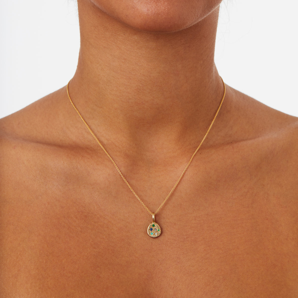 Shades of Blues and Greens Mini Starburst Necklace – Sarah Gardner ...