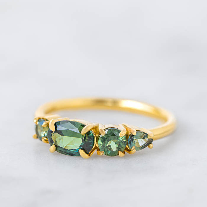 All Greens Sapphire Splice Ring – Sarah Gardner Jewellery