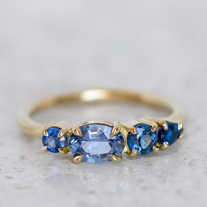 All Blues Sapphire Splice Ring – Sarah Gardner Jewellery