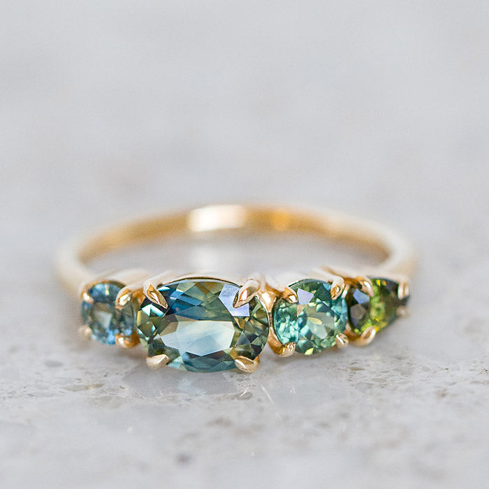 All Greens Sapphire Splice Ring – Sarah Gardner Jewellery
