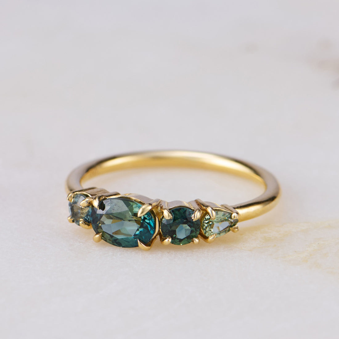 All Greens Sapphire Splice Ring – Sarah Gardner Jewellery
