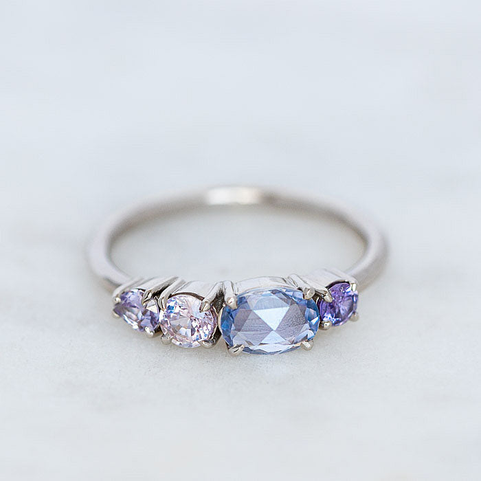 Shades of Lilac Sapphire Splice Ring – Sarah Gardner Jewellery