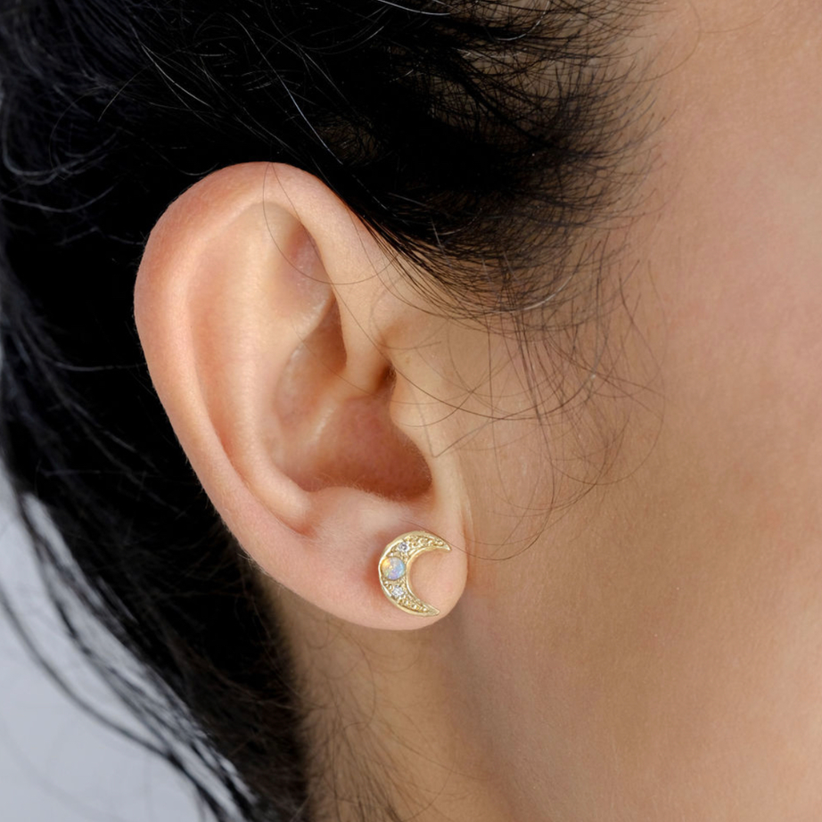 Star and Moon Studs – Sarah Gardner Jewellery
