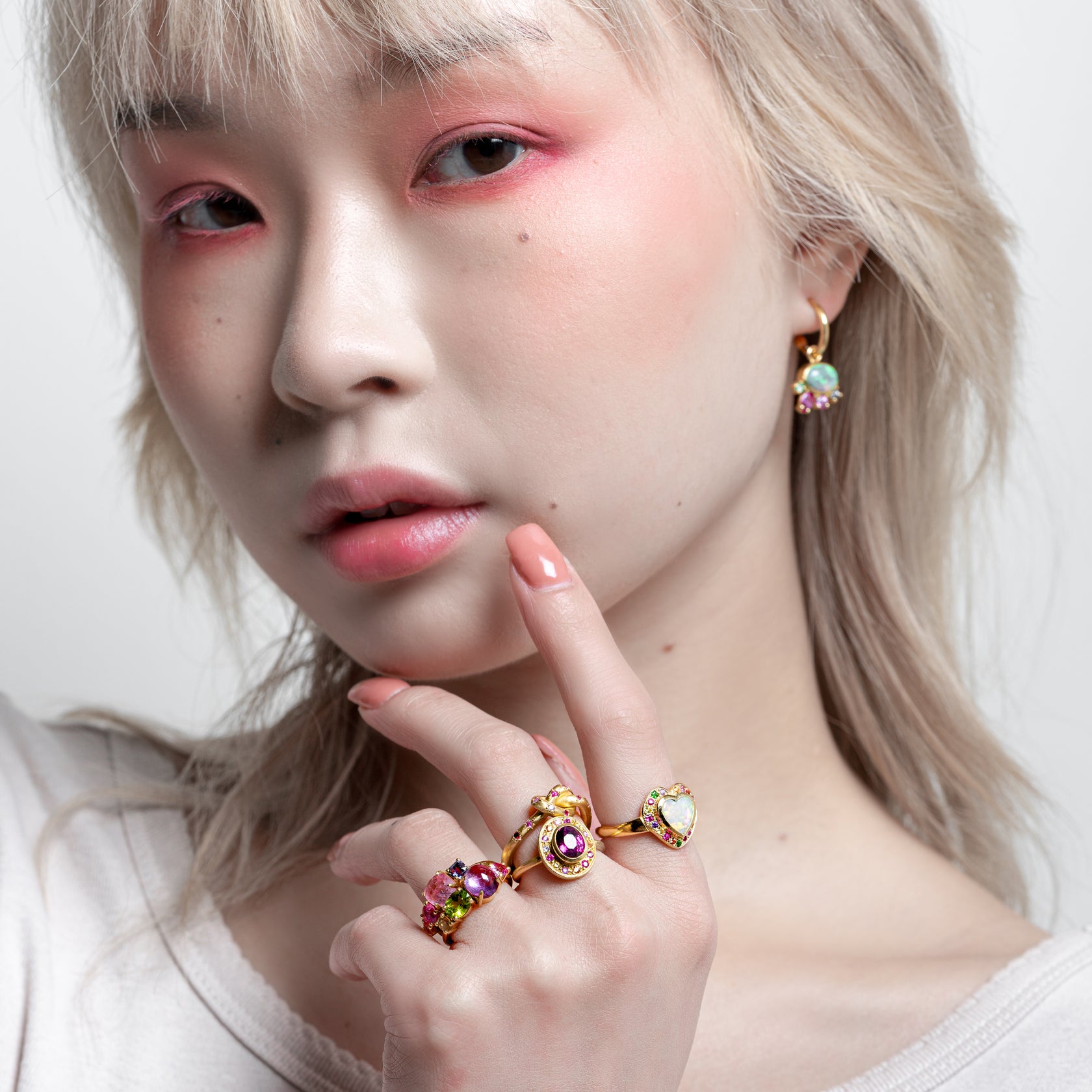 Opal Heart Pebble Ring – Sarah Gardner Jewellery