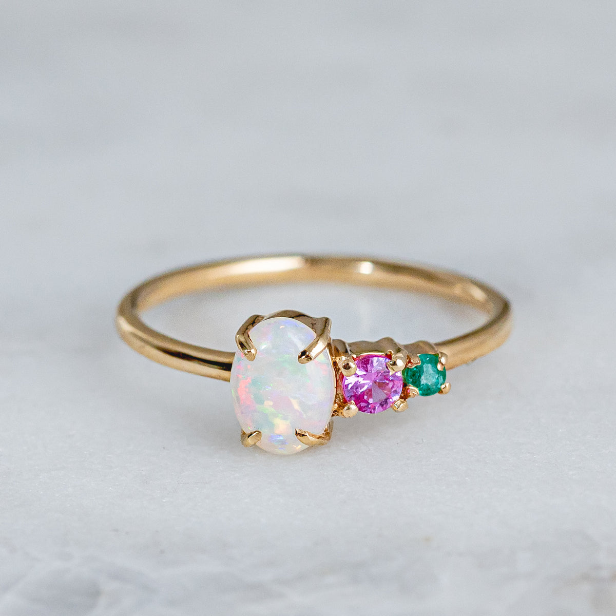 Mini Crystal Opal Splice Ring – Sarah Gardner Jewellery