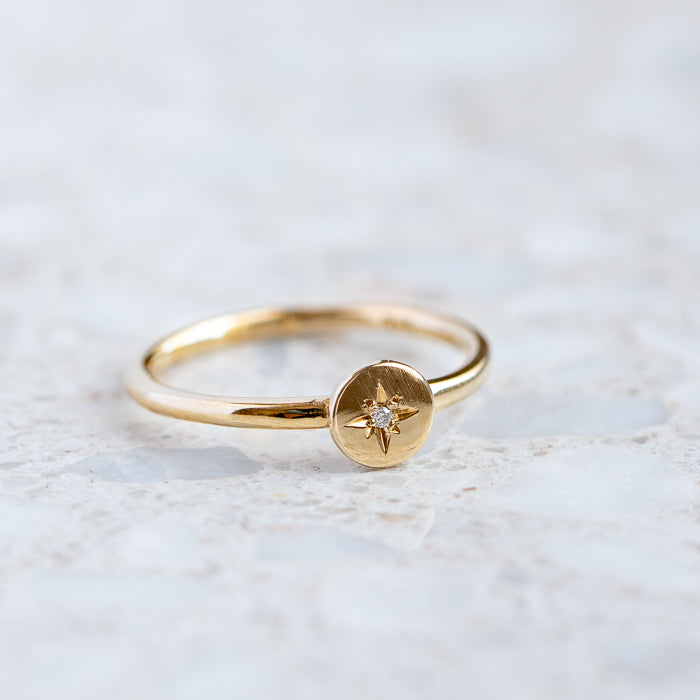 Star Set Diamond Mini Dot Stacking Ring – Sarah Gardner Jewellery