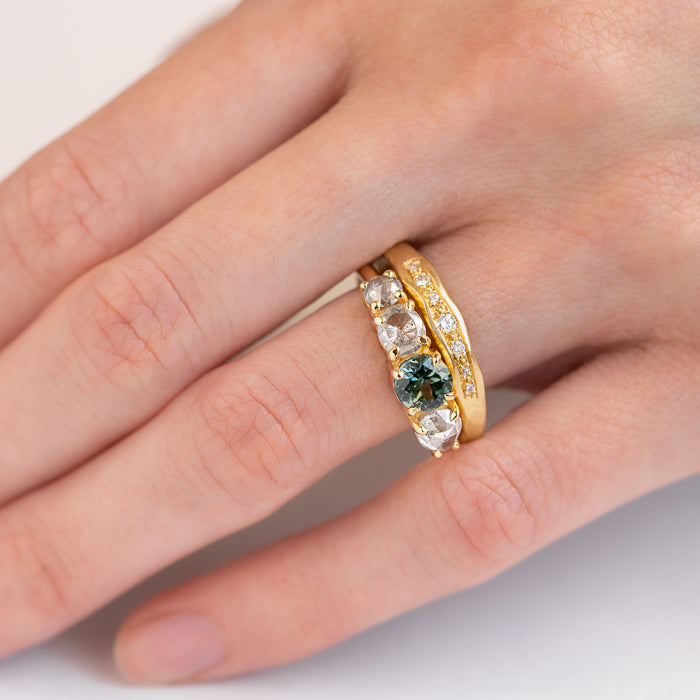 Parti Sapphire Splice Ring – Sarah Gardner Jewellery