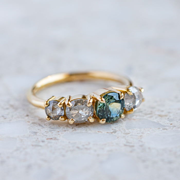 Parti Sapphire Splice Ring – Sarah Gardner Jewellery