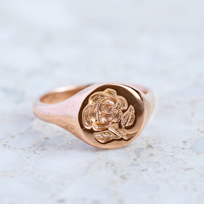 Rose Signet Ring – Sarah Gardner Jewellery
