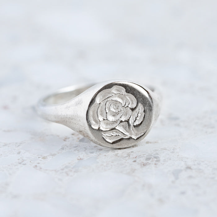 Rose Signet Ring – Sarah Gardner Jewellery